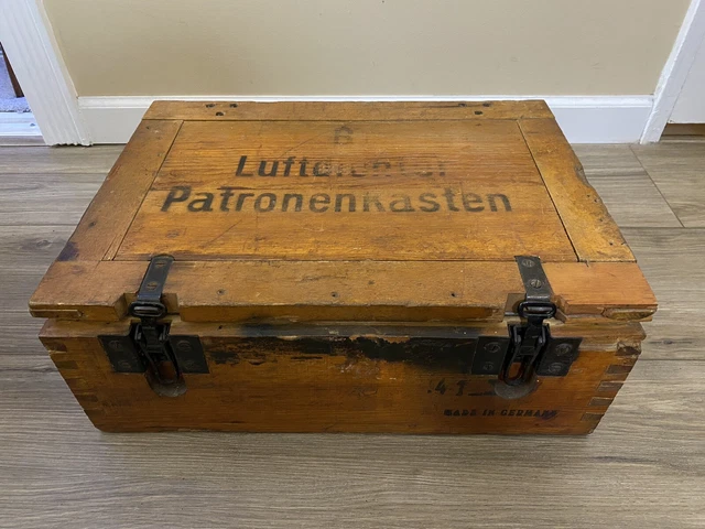 WWII WW2 GERMAN Patronenkasten Wooden Ammo Box! Finnish Used! £403.16 ...