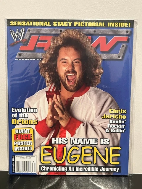WWE RAW MAGAZINE WWF September 2004 EUGENE STACY KEIBLER PHOTO SHOOT £4 ...