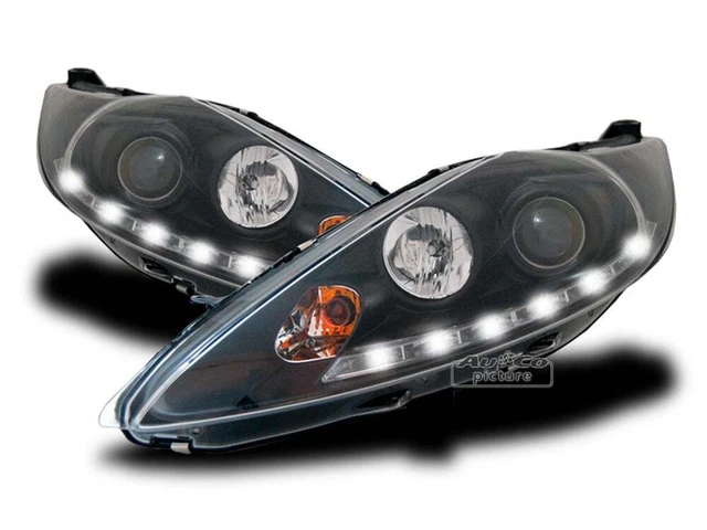 NOU FARURI CU LED DRL Look pour Ford Fiesta MK7 VII 8-12 iulie de vară ...