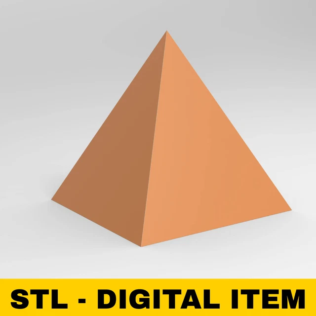 PYRAMID MOLD STL File 3D Printable Geometric Form for Resin Casting ...
