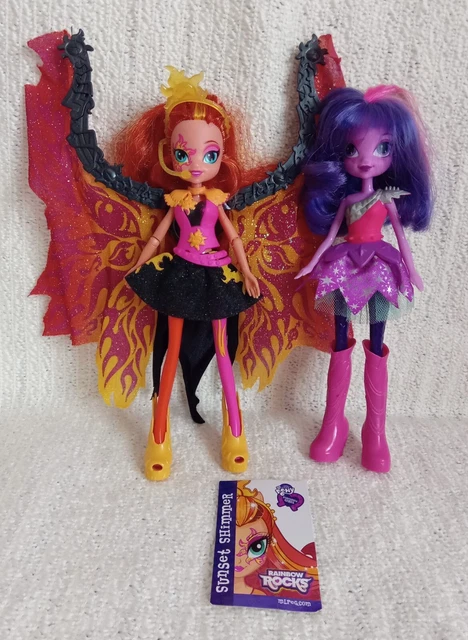 MY LITTLE PONY Equestria Girls Rainbow Rocks Sunset Shimmer and Twilight Sparkle £14.99 ...