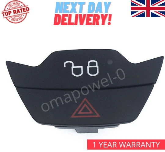 HAZARD WARNING LIGHT Switch For Ford Transit Custom Fiesta Mk7 Focus ...