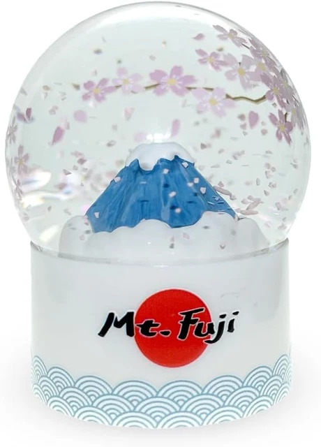 SNOW GLOBE JAPAN Souvenir Mt.Fuji Sakura Spring JARLL 60x60x85mm New £ ...