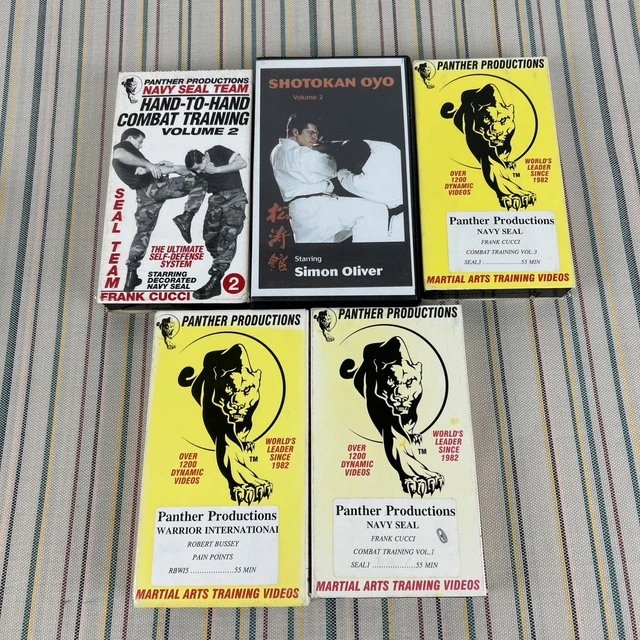 PANTHER HOME VIDEO VHS LOT Combat Frank Cucci & Shotokan Oyo Simon ...