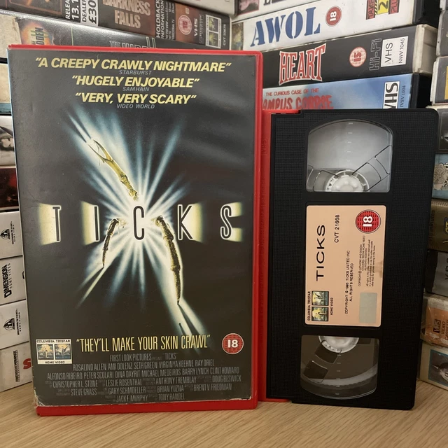 TICKS - BIG Box Ex-rental VHS - 90s Body Horror Sci-Fi £4.99 - PicClick UK