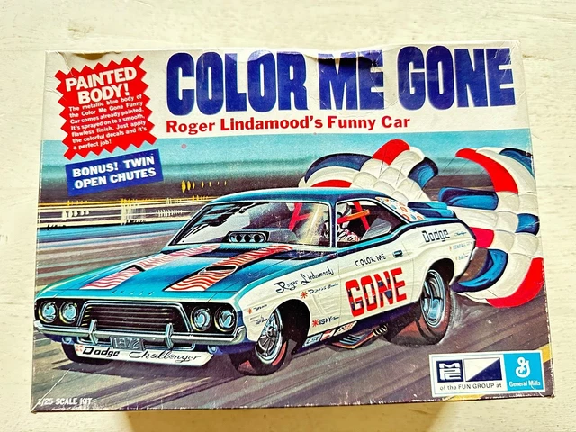 MPC 1/25 COLOR Me Gone Roger Lindamood's Funny Car - vintage Bausatz ...