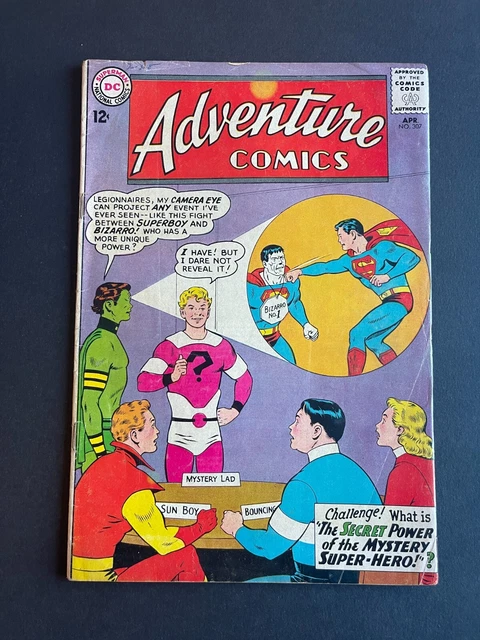 ADVENTURE COMICS #307 - 1a apparizione di elemento lad (DC, 1963) in ...