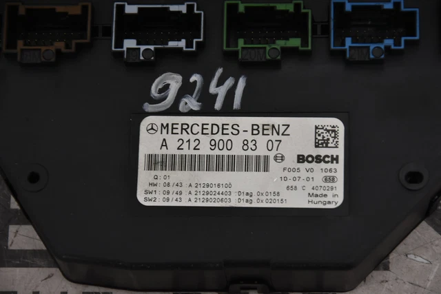 MERCEDES E KLASSE W212 Sicherungskasten Relais Box Steuergerät Modul ...