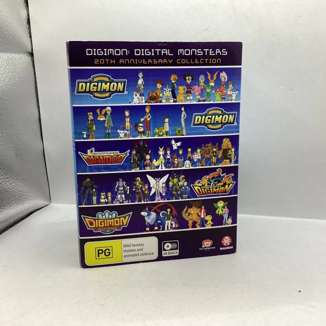 DIGIMON DIGITAL MONSTERS 20th Anniversary Collection DVDs (V1) S#509 ...