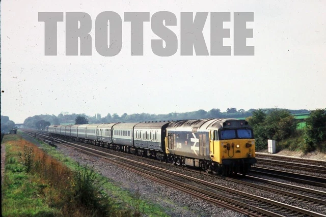 35MM SLIDE BR British Rail Diesel Loco Class 50 50028 Ruscombe 1984 ...