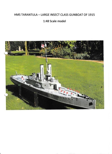 HMS TARANTULA 1:48 scale model Insect-class gunboat £57.87 - PicClick UK