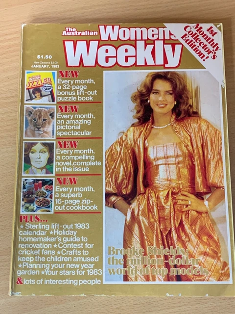 THE AUSTRALIAN WOMEN'S Weekly Womens Magazine January 1983 Brooke ...