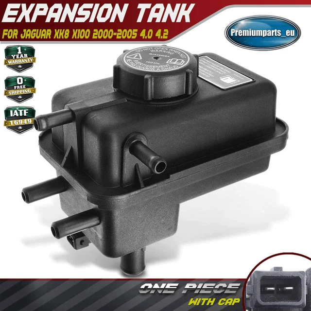 COOLANT EXPANSION TANK w/ Cap for Jaguar XKR X100 2000-2006 4.0 4.2 ...