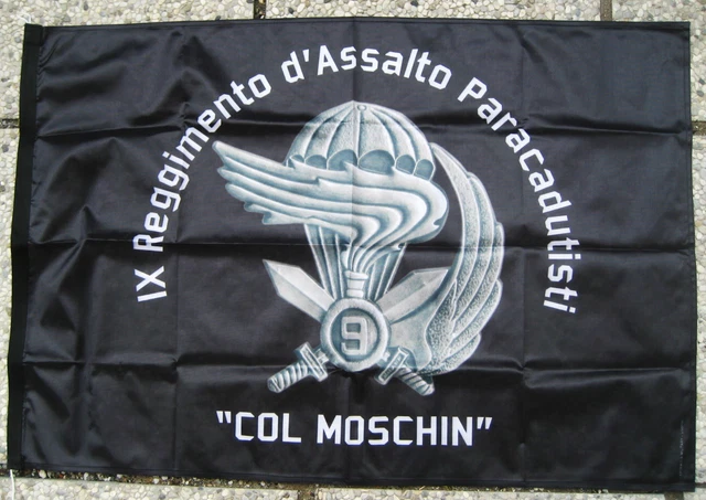BANDIERA &9° REGGIMENTO D'ASSALTO PARACADUTISTI COL MOSCHIN" - ARDITI ...