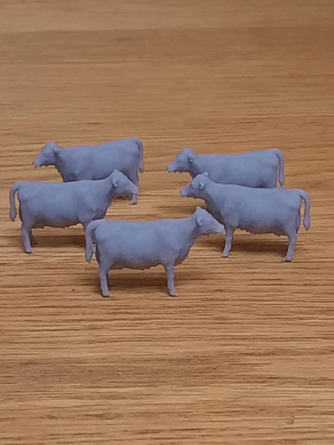 MODEL RAILWAY 00 Scale 3D Printed Cows £7.58 - PicClick UK