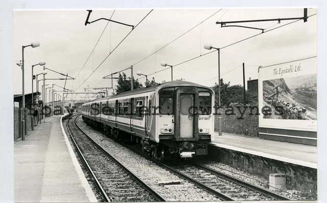 RAILWAY PHOTO: EMU class 317 367 entering Tottenham Hale 1991 - BR ER ...