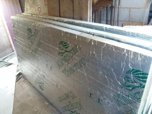 KINGSPAN PIR INSULATION Boards 2400 x 1200x 100mm x 3 Boards £95.00 ...