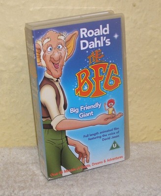 THE BFG (1987) - VHS - animated Big Friendly Giant, Roald Dahl, David ...