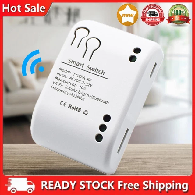 MÓDULO DE RELÉ de bloqueo automático relé de pulgadas unidireccional 2200 W/10A para Alexa ...