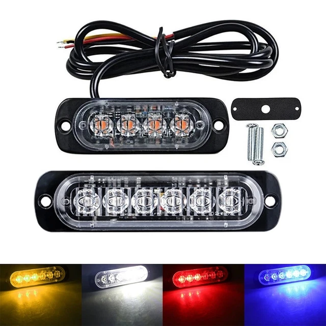 BLACK SUPER BRIGHT 6 Led Push Light Stick On Battery Kitchen Shed ...
