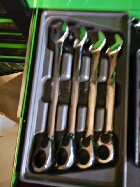 BLUE POINT RATCHETING wrench set metric 4 Piece 21mm 22mm 24mm 25mm £ ...