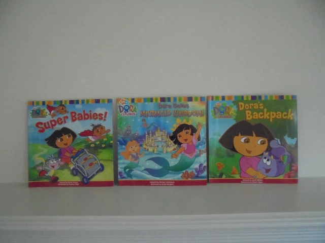 DORA'S BACKPACK/SUPER BABIES! /DORA SAVES MERMAID KINGDOM - 3 x ...