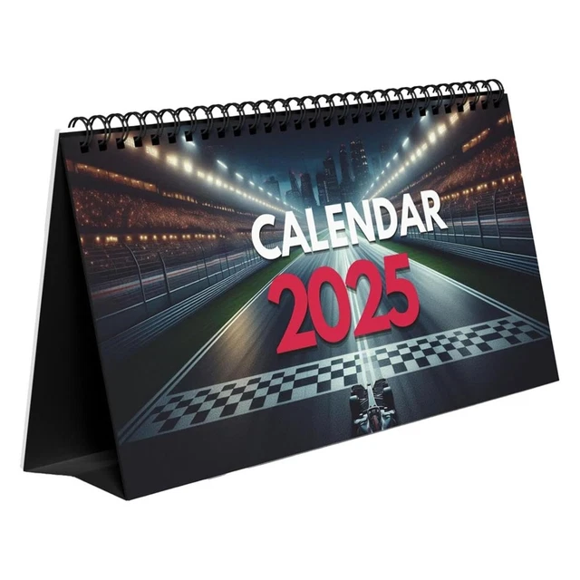 2025 DESKTOP CALENDAR for Formula Racing Fan 2025 Desktop Calendar ...