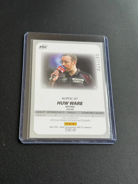 PANINI 2026 PDC Darts WM - Huw Ware Auto /170 Karte Trading Card EUR 37 ...