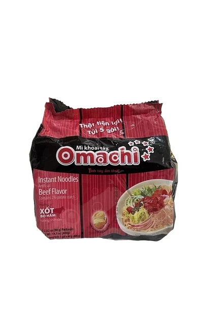 OMACHI INSTANT NOODLES Beef Flavor Vietnamese Instant Noodles 5 PACK £12.93 - PicClick UK