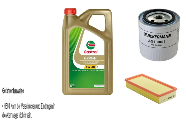 INSPECTION SET CASTROL EDGE 5W-30 M Moteur 5L Pour Ford Transit Kasten ...