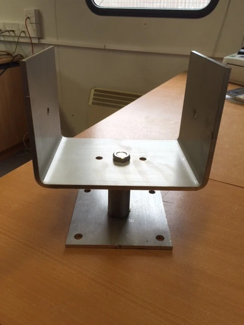 STAINLESS STEEL TIMBER Fence Post Shoe Post Support for 200 x 200mm ...