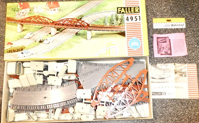 FALLER B-4951 EISENBAHNBRÜCKE Brücke Bausatz AMS ungebaut H0 OVP 1:87 ...
