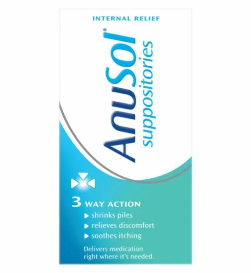 ANUSOL SUPPOSITORIES 24 Pack - Haemorrhoids Piles Treatment - Discreet ...