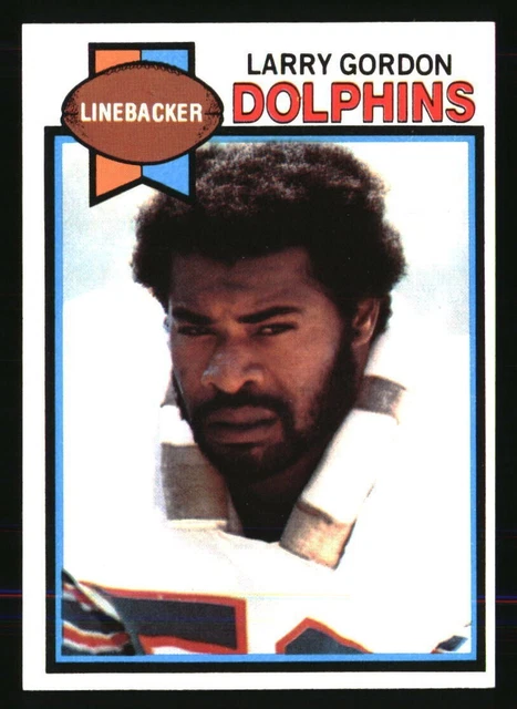 1979 TOPPS FOOTBALL Vintage Trading Card #466 LARRY GORDON, Miami ...