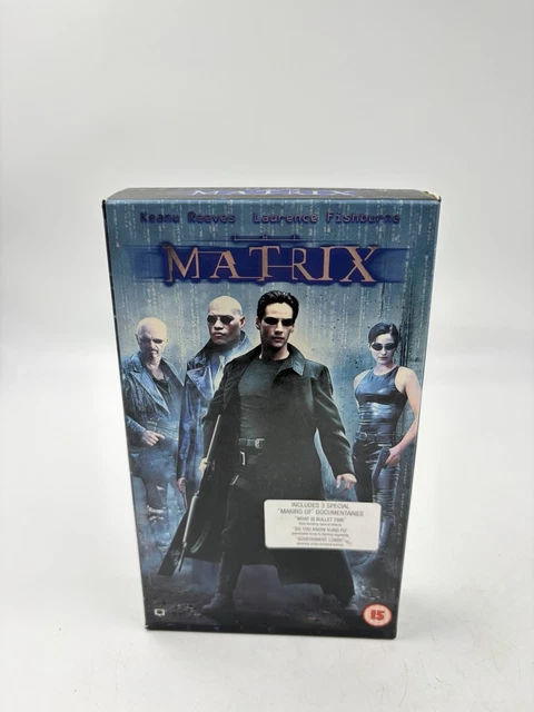 THE MATRIX SPECIAL Edition VHS Video Cassette Tape Making Of Cardboard ...