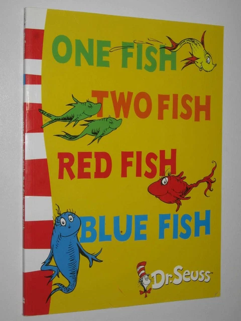 ONE FISH TWO Fish Red Fish Blue Fish [Beginner Books #B-13] by Dr Seuss ...