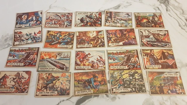 ABC AMERICAN CIVIL War Cards Original £19.50 - PicClick UK