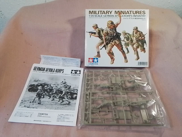 TAMIYA MODELLBAUSATZ NR.35008 German Afrika Korps Infantery, 1/35 Scale ...