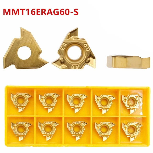 INSERTS TOURNANTS FILETÉS en carbure 16 mm 10 pièces pour semi-finition et fin EUR 12,85 ...