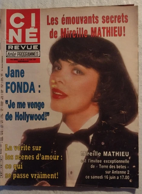 CINE REVUE /N° 24 / Mireille Mathieu- Jane Fonda / Juin 1984 EUR 4,00 ...