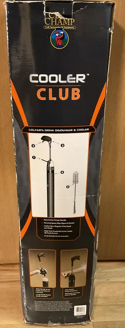 CLUB CHAMP COOLER Golfer's Drink Dispenser Caddie BRAND NEW Easy Pump ...