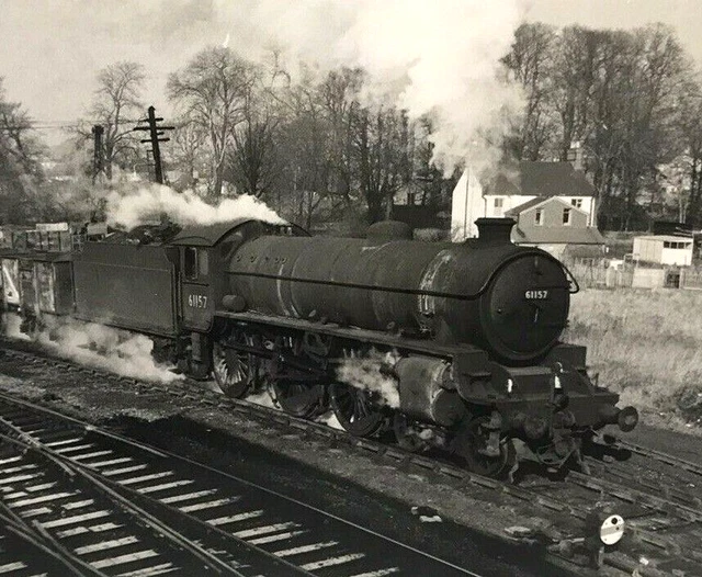 VINTAGE LNER TRAIN Photo British Railways Steam Locomotive 61157 £1.99 ...