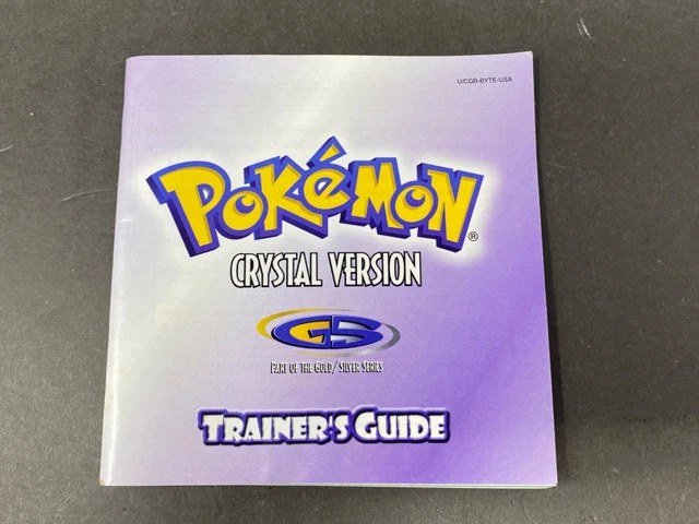 POKEMON CRYSTAL VERSION Trainer's Guide Game Boy Color Instruction ...