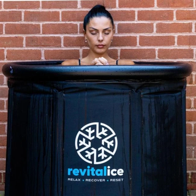 REVITALICE XL 90CM Ice Bath Bucket, Cold Water Therapy, Portable Ice ...