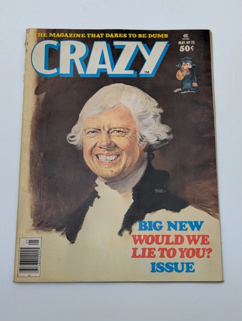 1977 MAY CRAZY Humor Parody Magazine #25 Jimmy Carter Cover £3.22 ...