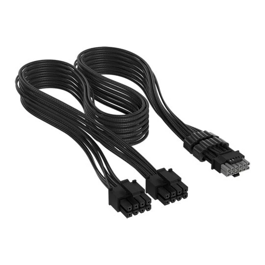 CORSAIR ELITE PREMIUM PSU Cable, 8-pin to 12V-2x6 600W, Type-4, Two ...