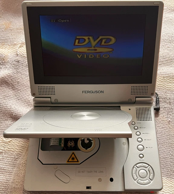 FERGUSON LDVD71A PORTABLE Silver CD DVD Player (7") with charger ...