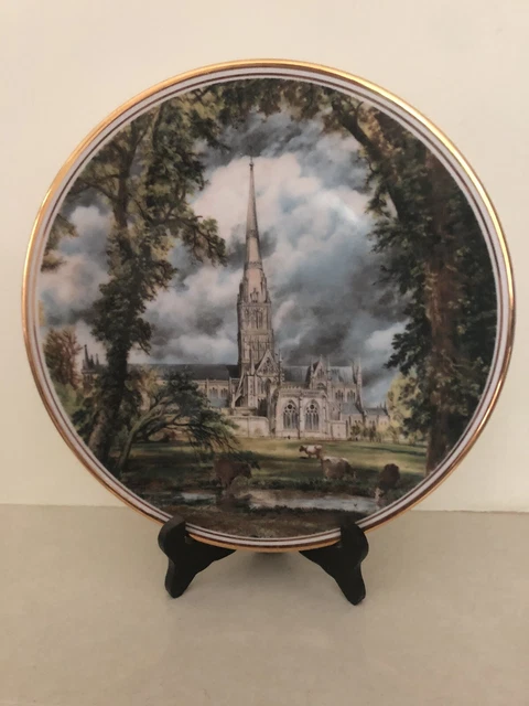 SALISBURY CATHEDRAL PLATE - John Constable - Edwardian fine china £2.50 ...