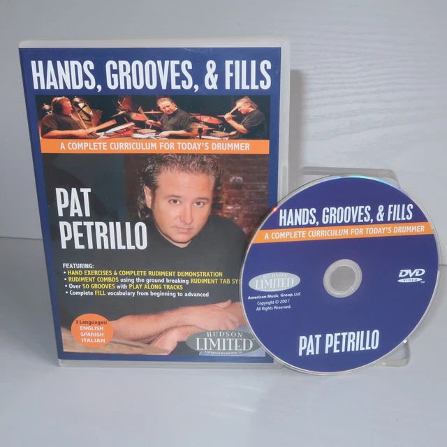 PAT PETRILLO DRUMMING DVD Educational Music Learn to Drum Hands ...