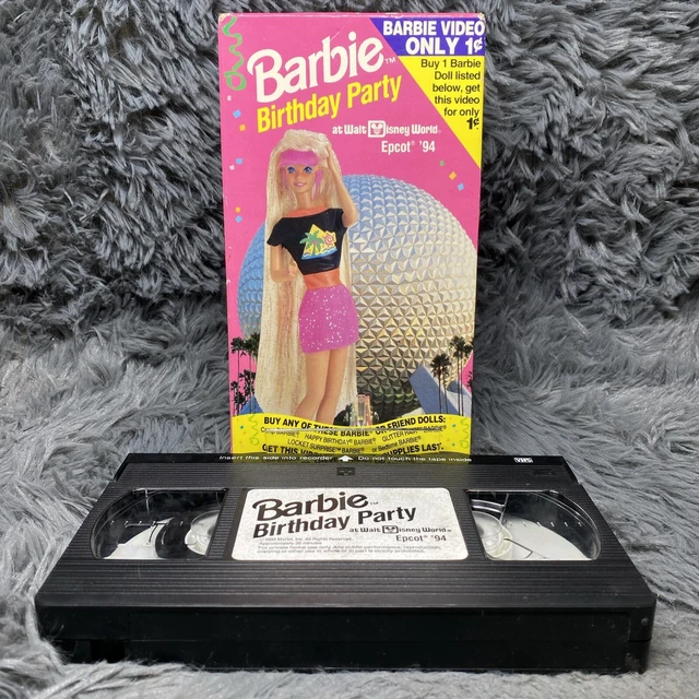 BARBIE BIRTHDAY PARTY at Walt Disney World Epcot VHS Tape 1994 Film ...